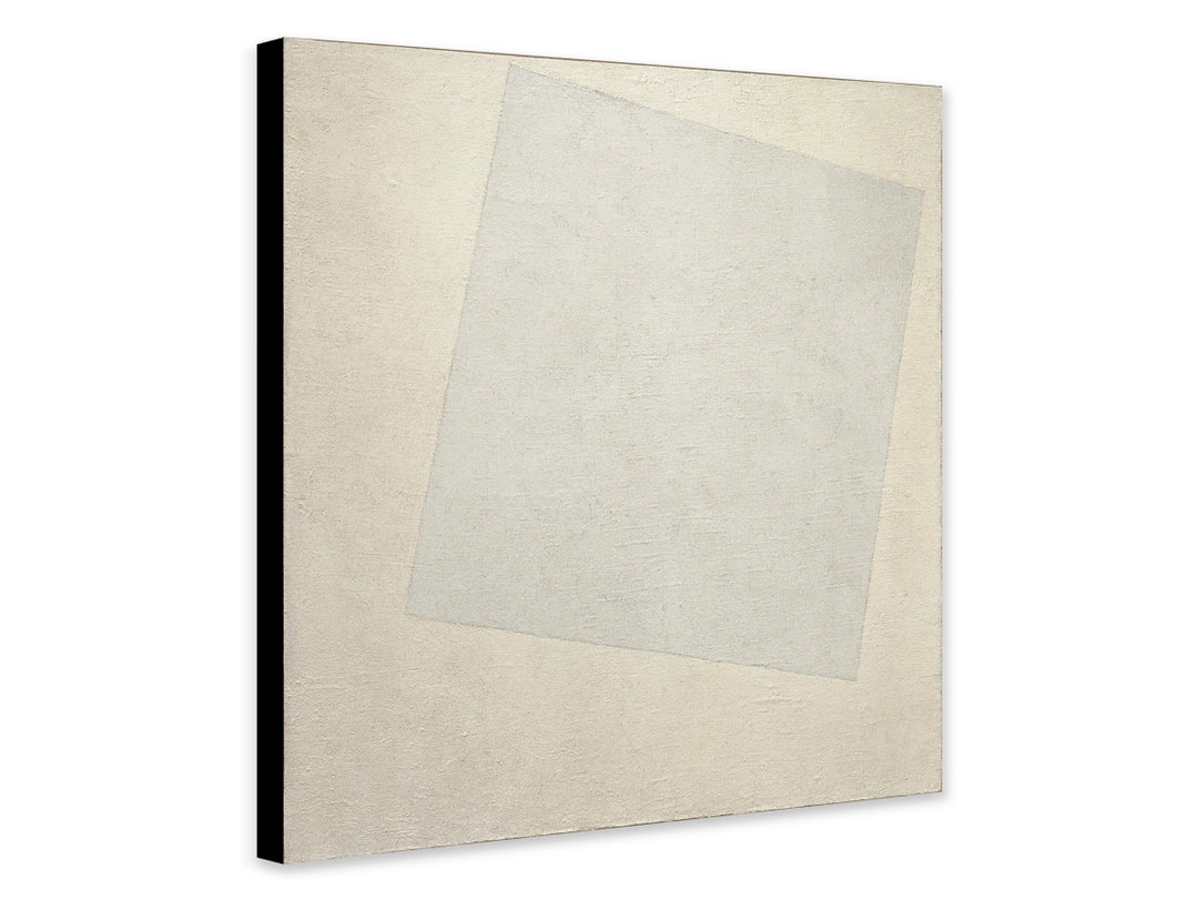White on White by Kazimir Malevich 1918 - Wrapped Framed Canvas ...