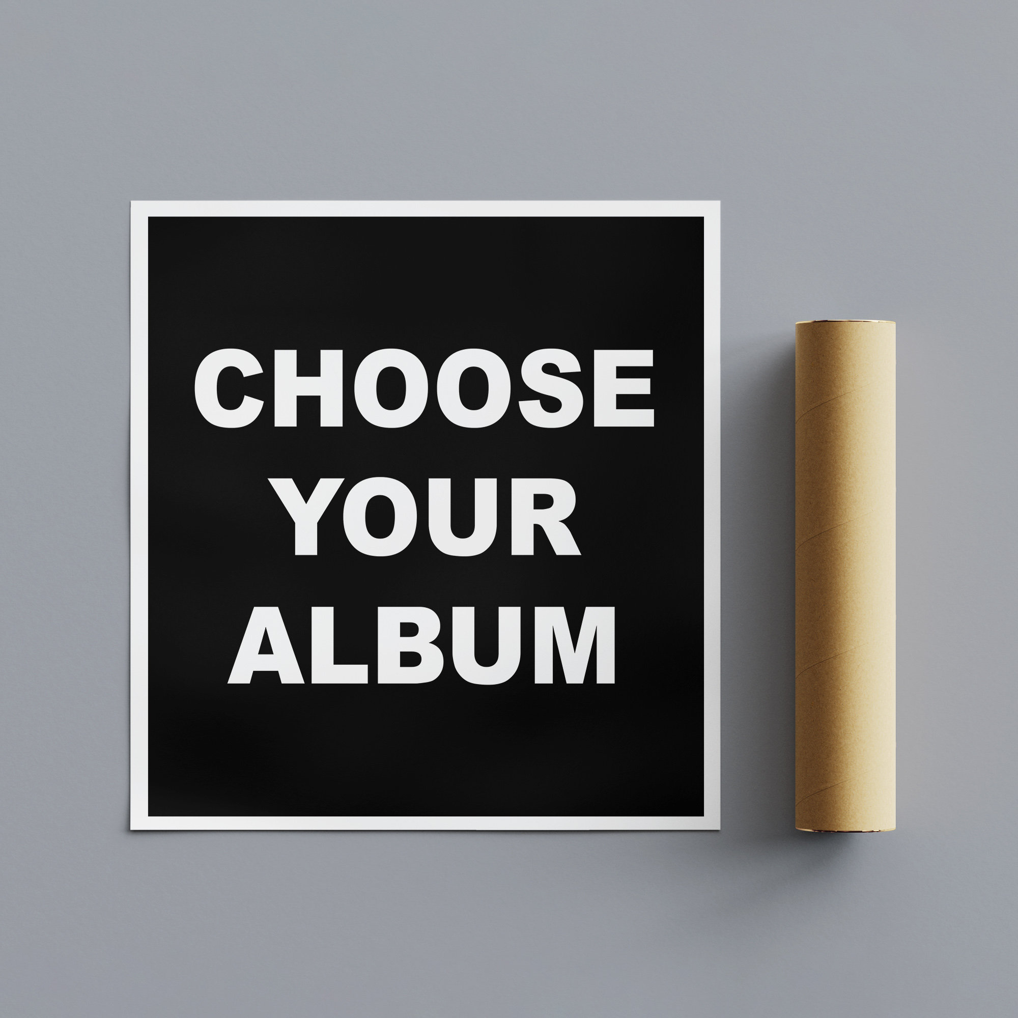 Choose Your Album Cover Square Album Cover Print Music - Etsy UK