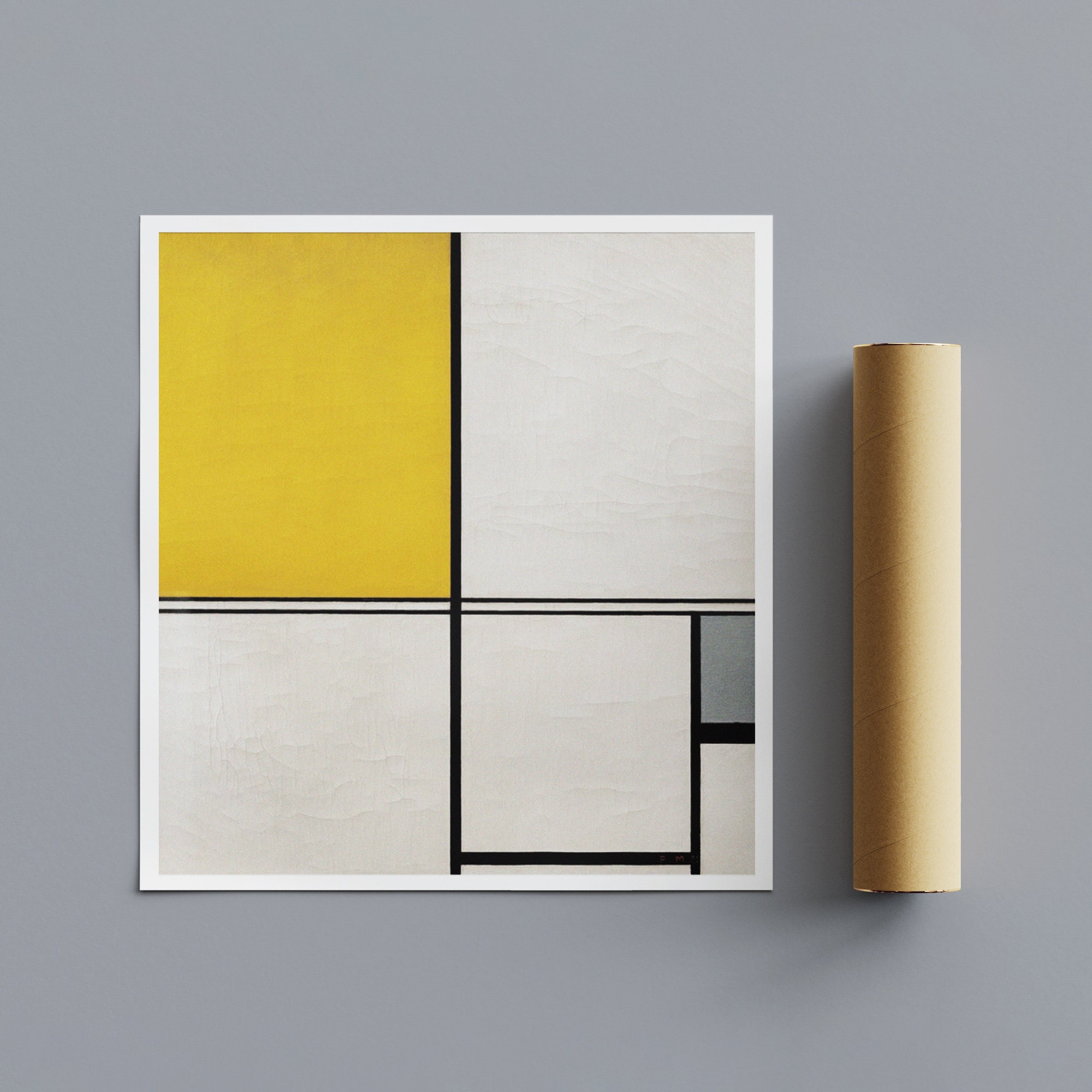 Piet Mondrian No VI Composition No II Wall Art Wrapped - Etsy Piet Mondrian No VI Composition No II Wall Art Wrapped - Etsy