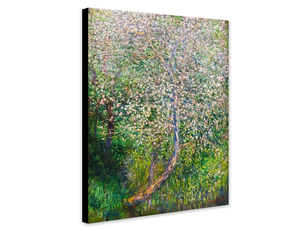 Monet Apple Tree Print – Impressionist Floral Canvas Art - Etsy