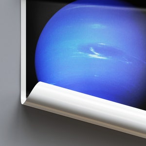 Neptune Planet - Space Wall Art - Wrapped Framed Canvas - Rolled Canvas ...