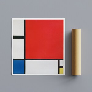 Composition II in Red, Blue, and Yellow - Wall Art by Piet Mondrian ...