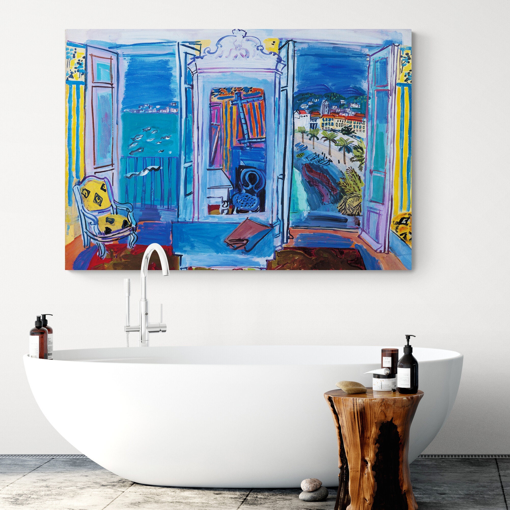 Window Opening on Nice Wall Art by Raoul Dufy Wrapped - Etsy
