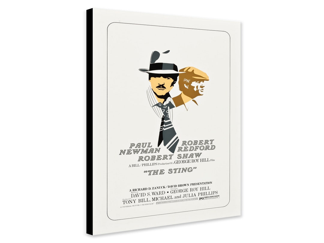 The Sting Movie Wall Art - Wrapped Framed Canvas - Rolled Canvas ...