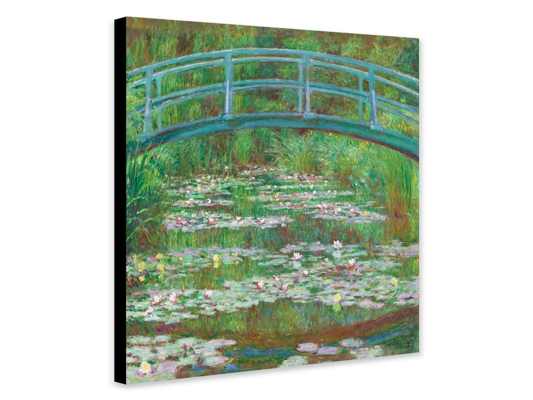 The Japanese Foot Bridge by Claude Monet (1899) Abstract Wall Art ...