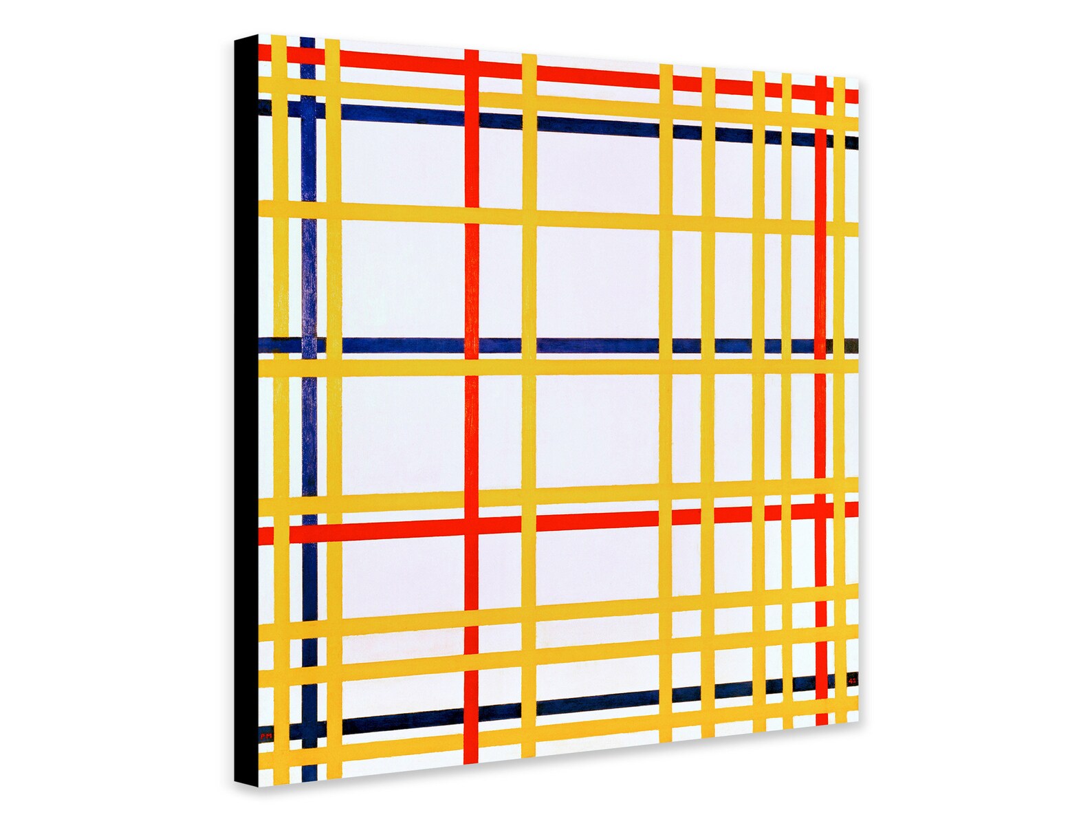 New York City I by Piet Mondrian Wall Art 1942 Wrapped - Etsy UK