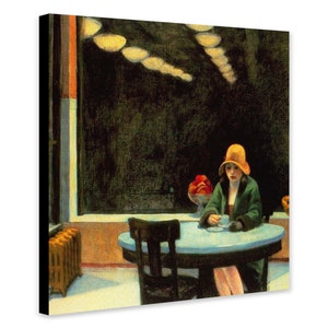 Automat Wall Art by Edward Hopper 1927 Wrapped Framed - Etsy