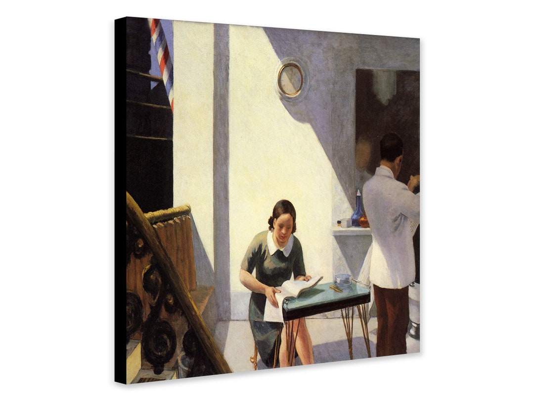 Barber Shop - Wall Art by Edward Hopper 1931 - Wrapped Framed Canvas ...