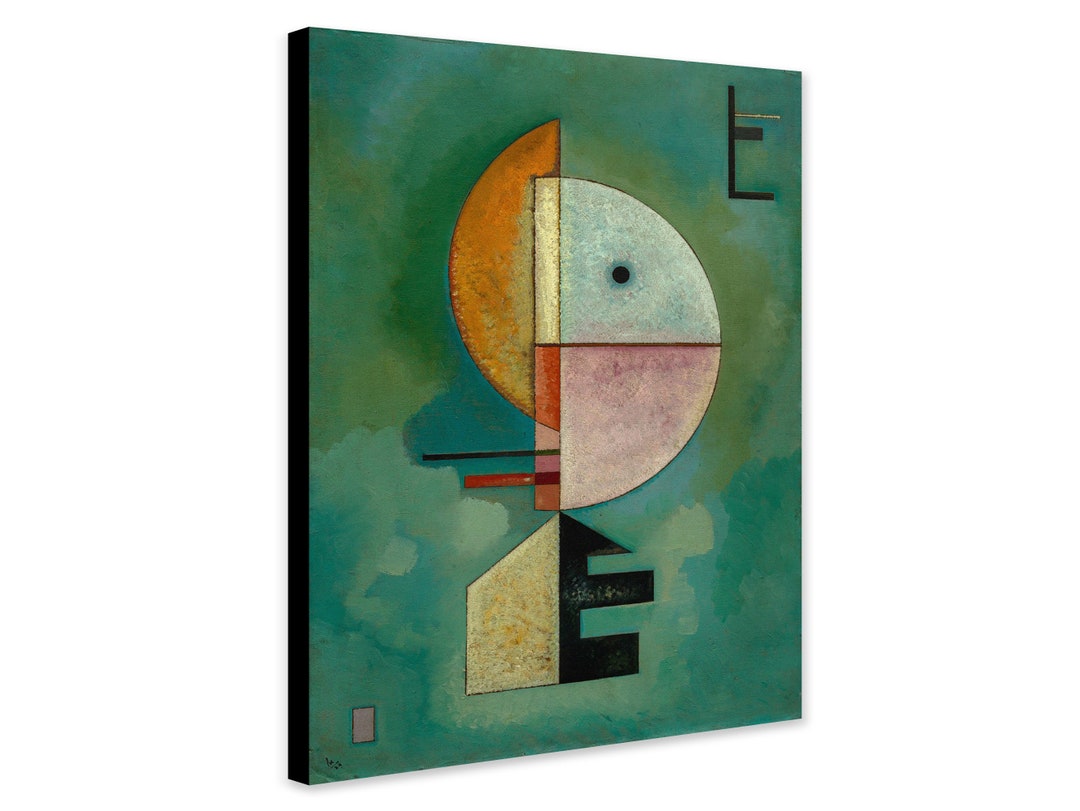 Upward - Abstract Art by Wassily Kandinsky 1929 - Wrapped Framed Canvas ...