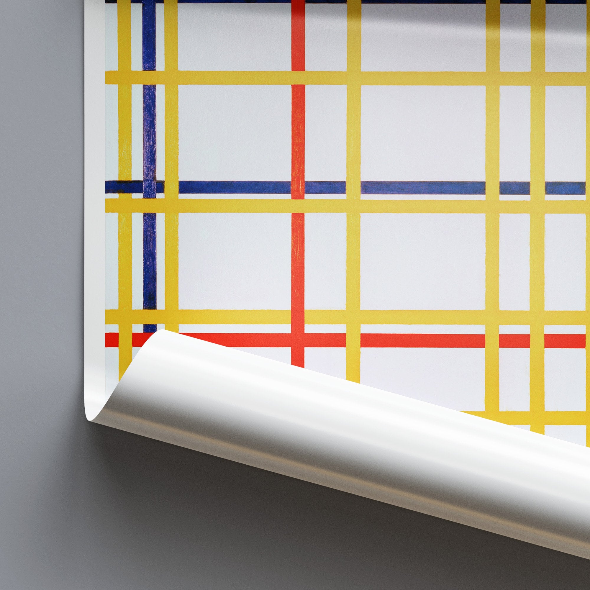 New York City I by Piet Mondrian Wall Art 1942 Wrapped - Etsy UK