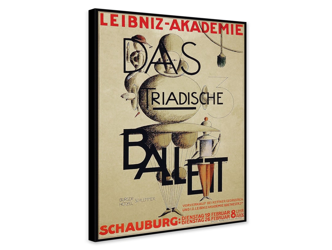The Triadic Ballet - Vintage Bauhaus Art by Oskar Schlemmer 1924 ...