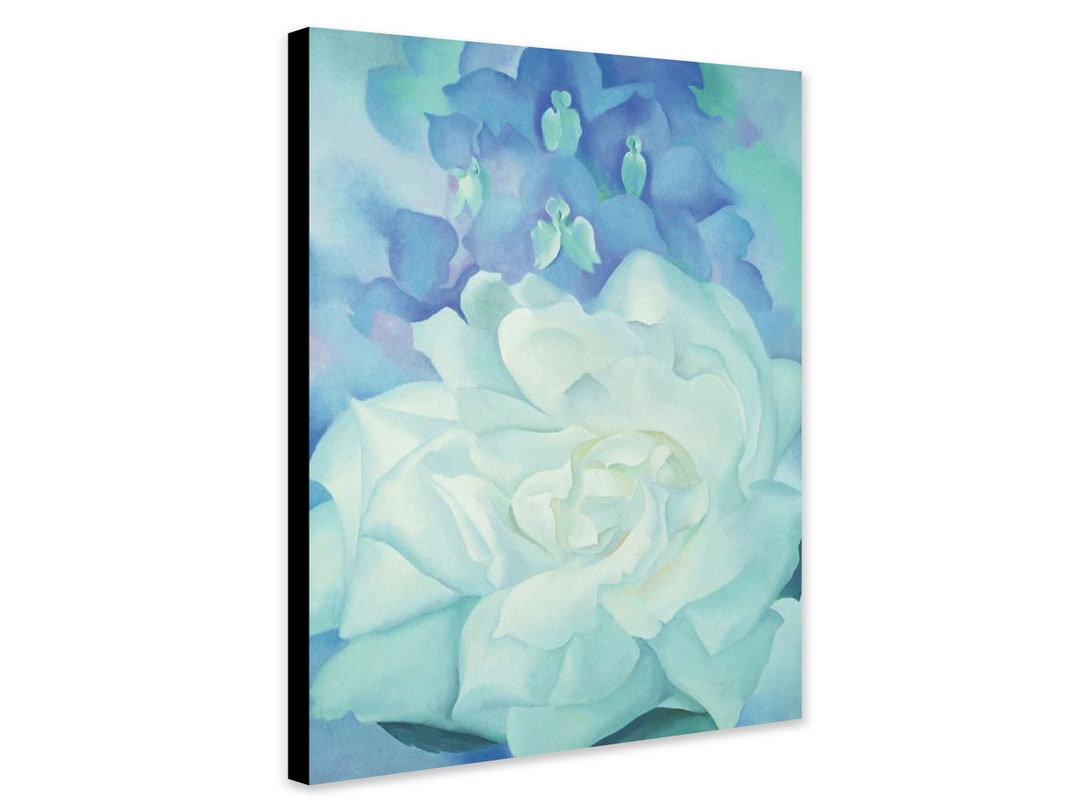 George O'keefe White Rose Art Print – Framed Canvas or Rolled Print - Etsy