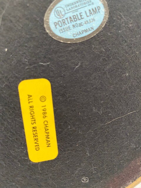 Chapman Original Brass Candlestick Lamp Vintage 1986 - Etsy