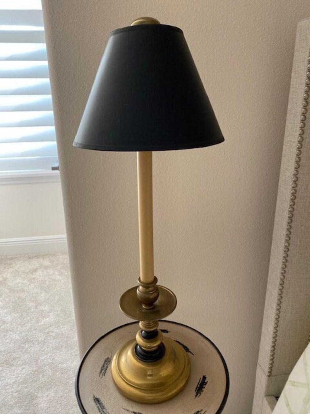 Chapman Original Brass Candlestick Lamp Vintage 1986 - Etsy