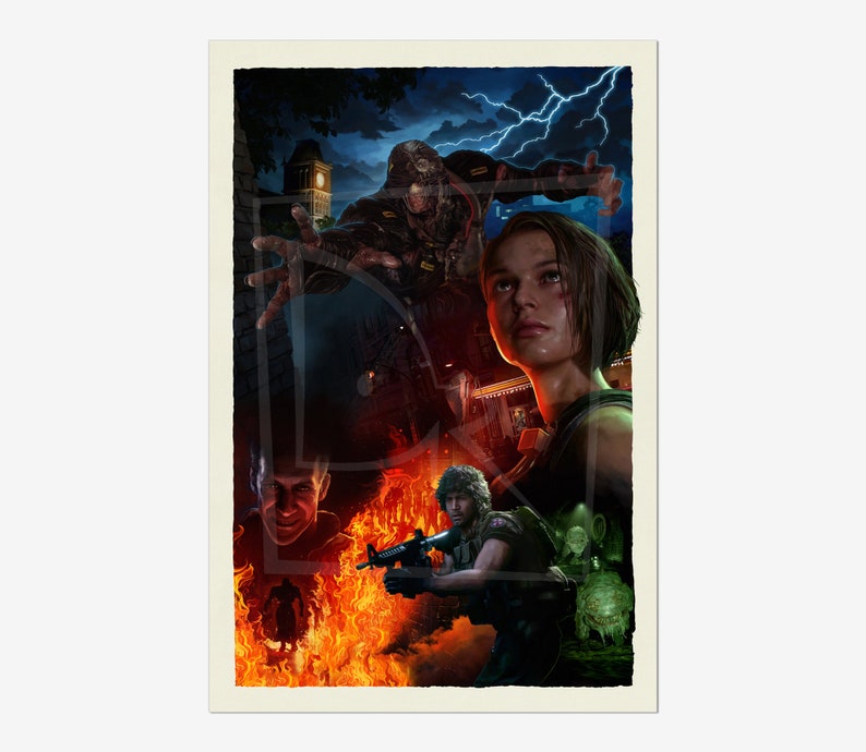 Resident Evil 3 Remake Poster: Horror Game Art Print - Etsy