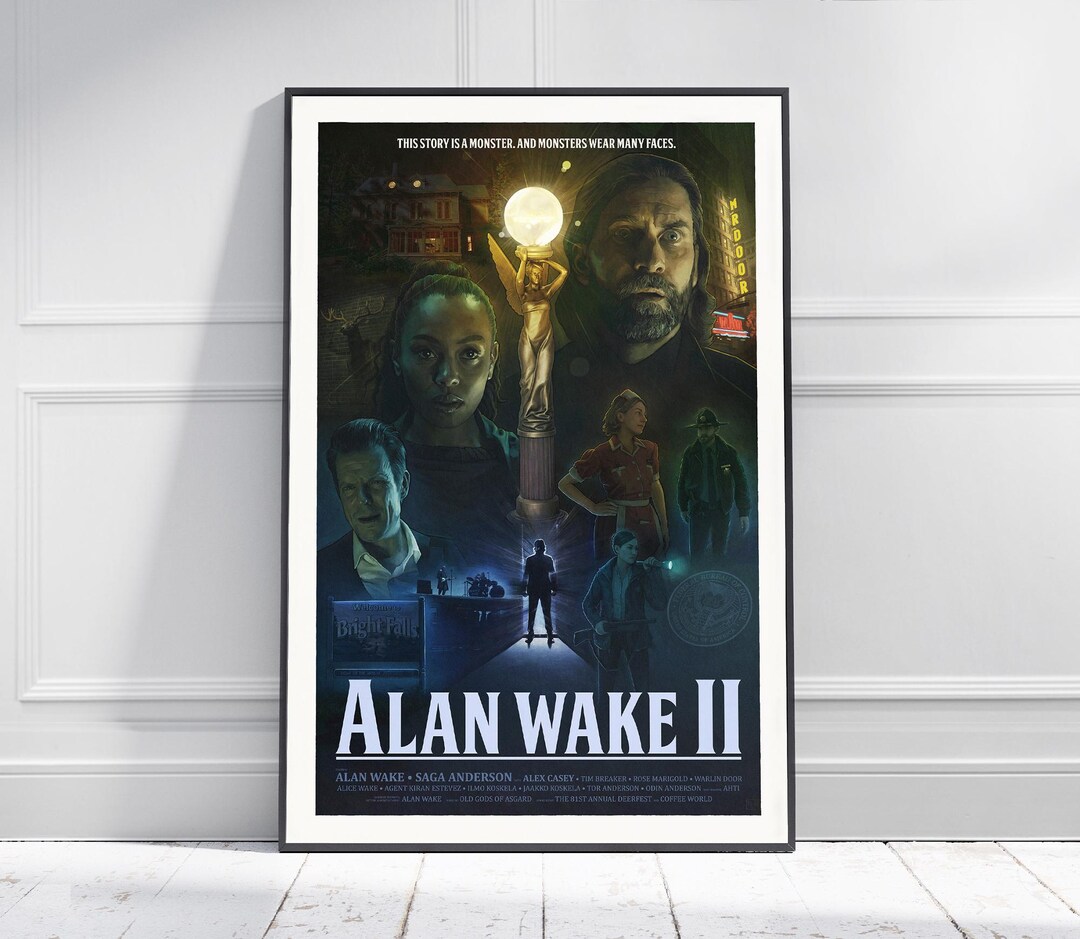 Alan Wake 2 Poster: Horror Game Art, Room Decor - Etsy