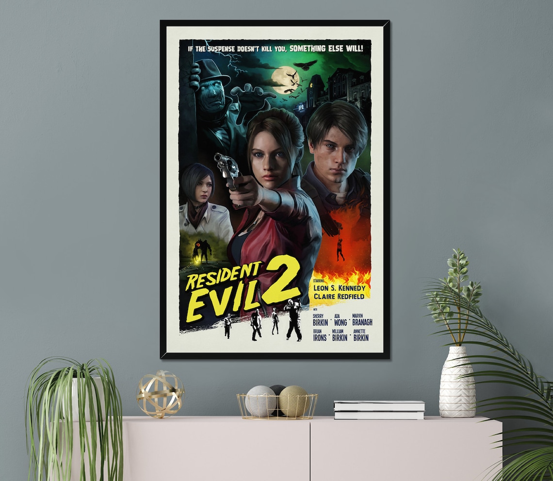 RESIDENT EVIL 2 REMAKE Game Poster Game Art Horror Game - Etsy Australia