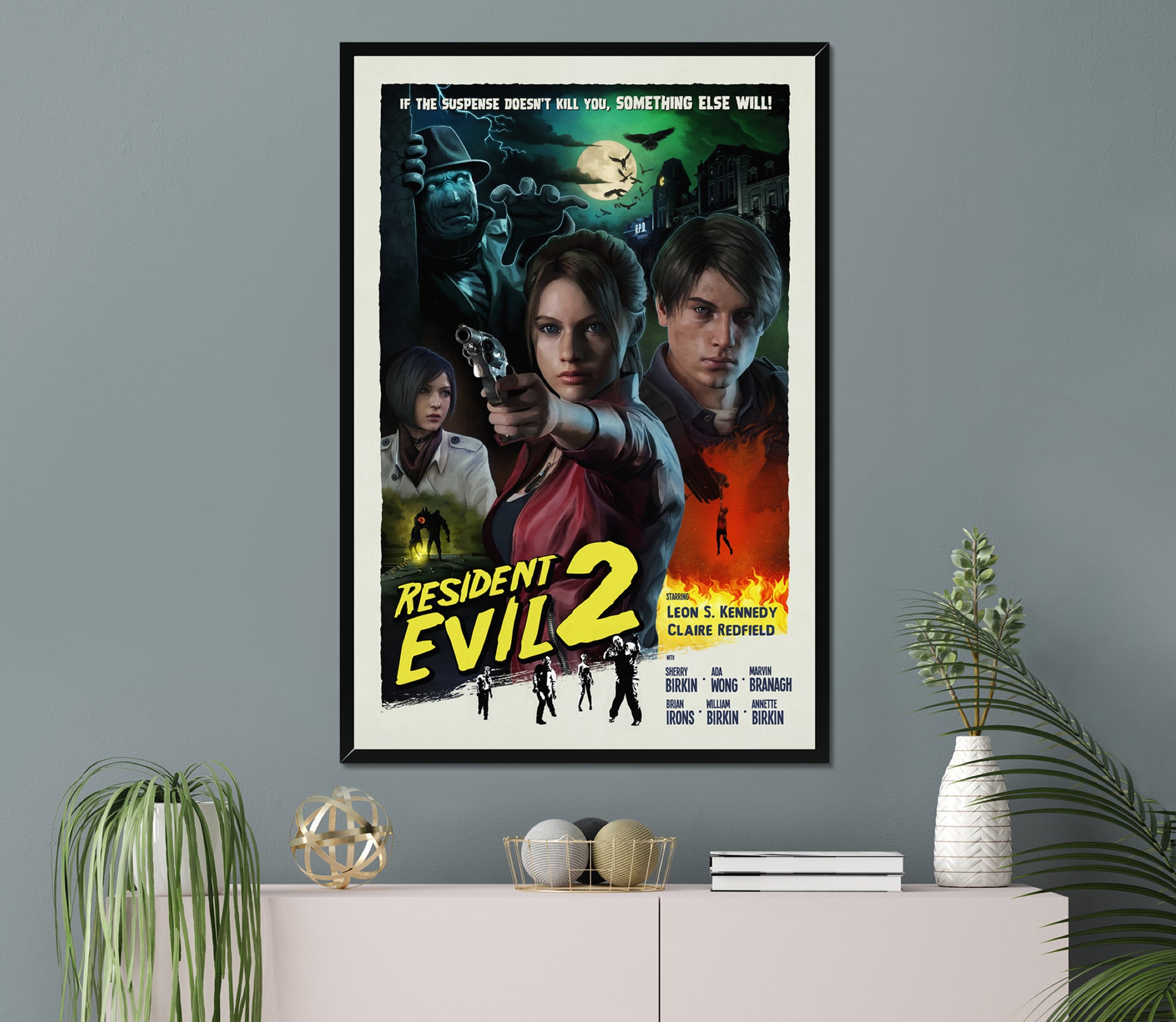 RESIDENT EVIL 2 REMAKE Game Poster Game Art Horror Game - Etsy