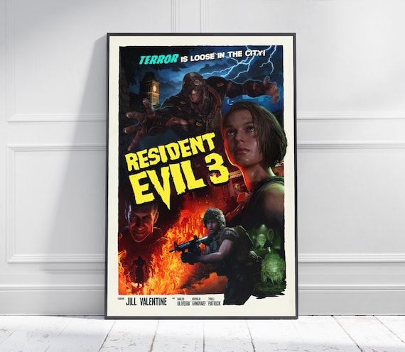 RESIDENT EVIL 3 REMAKE Game Poster Game Art Horror Game | Etsy Australia