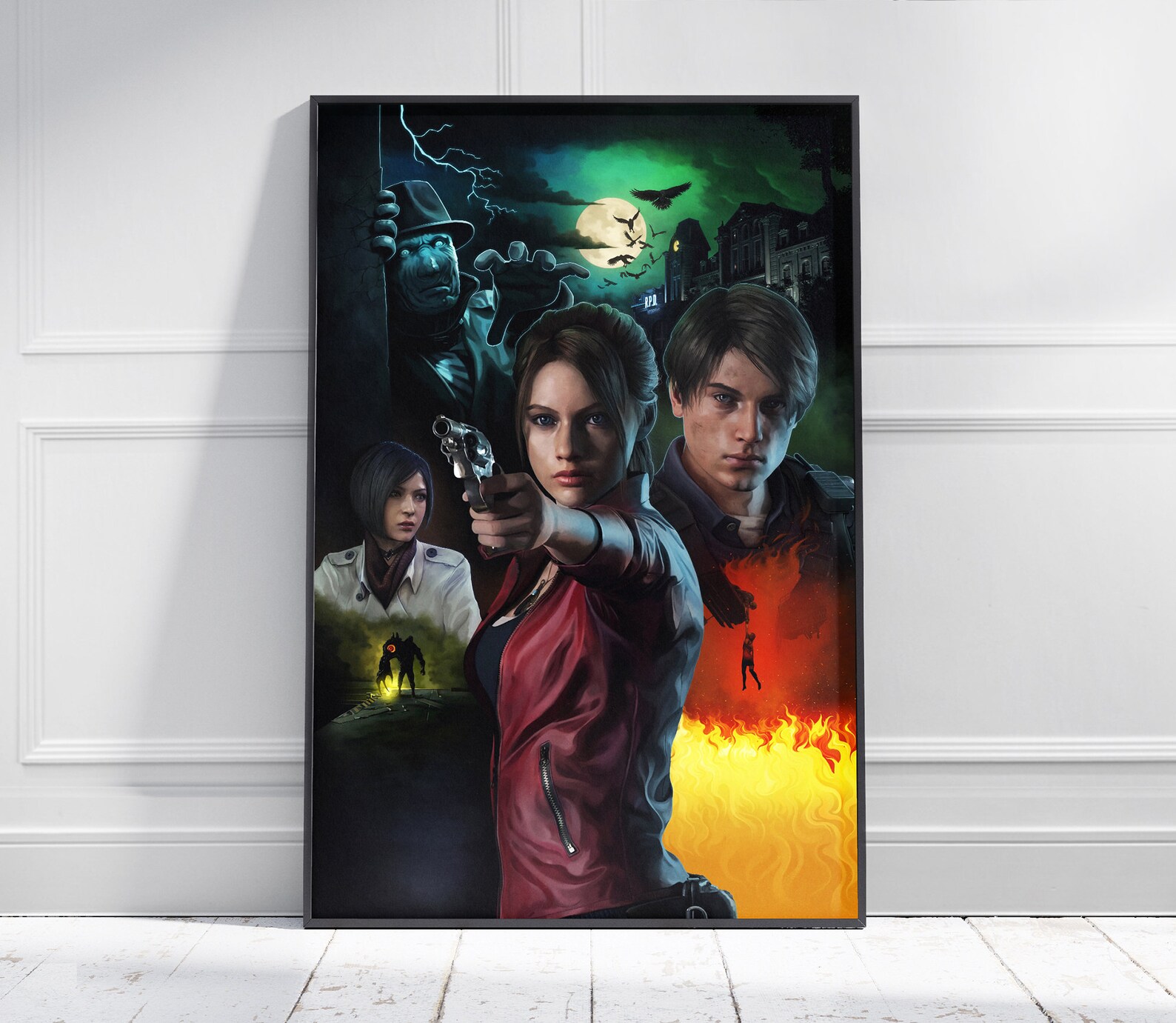 RESIDENT EVIL 2 REMAKE Game Poster Game Art Horror Game - Etsy Australia