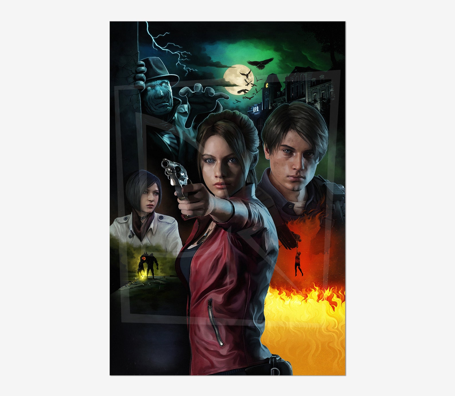 RESIDENT EVIL 2 REMAKE Game Poster Game Art Horror Game - Etsy Australia