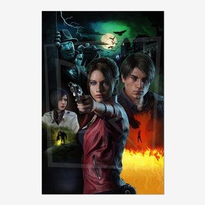 RESIDENT EVIL 2 REMAKE Game Poster Game Art Horror Game - Etsy Australia