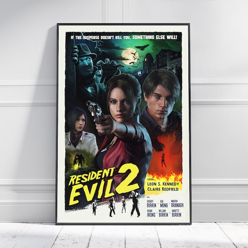 RESIDENT EVIL 2 REMAKE Game Poster Game Art Horror Game - Etsy Australia