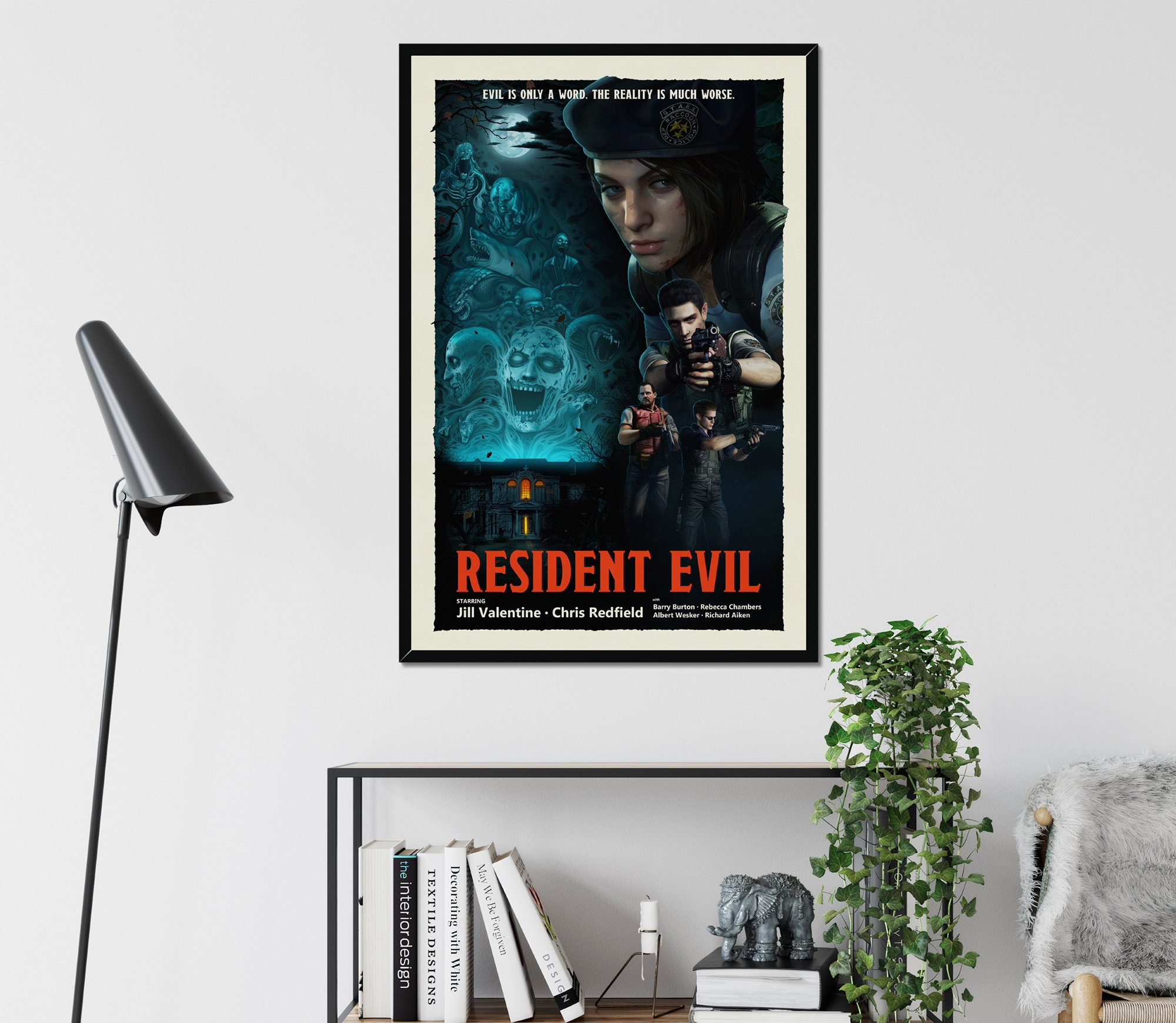 RESIDENT EVIL 1 Game Poster | Game Art | Horror Game No Frame Designed ...