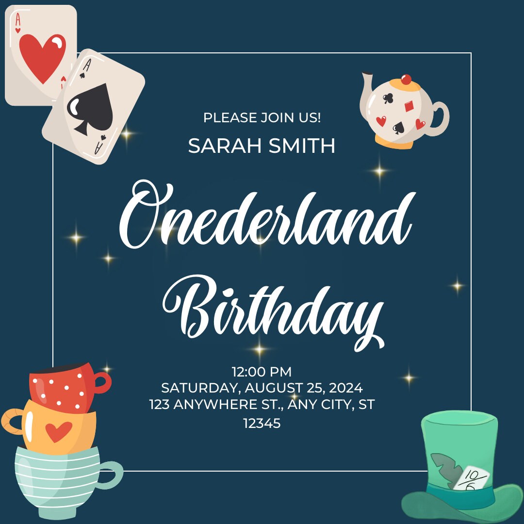 Onederland Party Invitation - Etsy