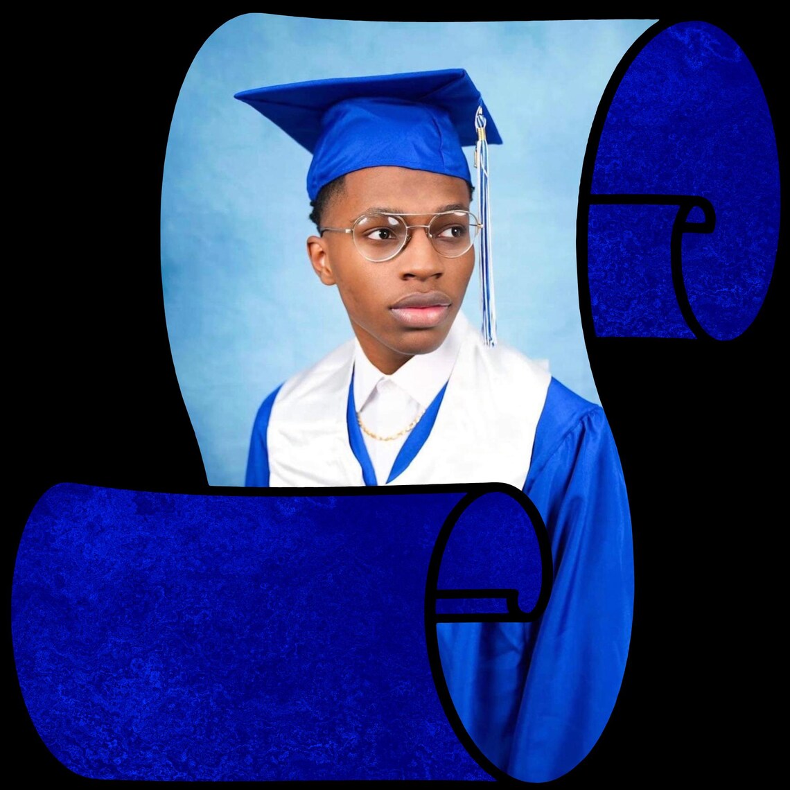 Editable Graduation Scroll Fan Template - Etsy