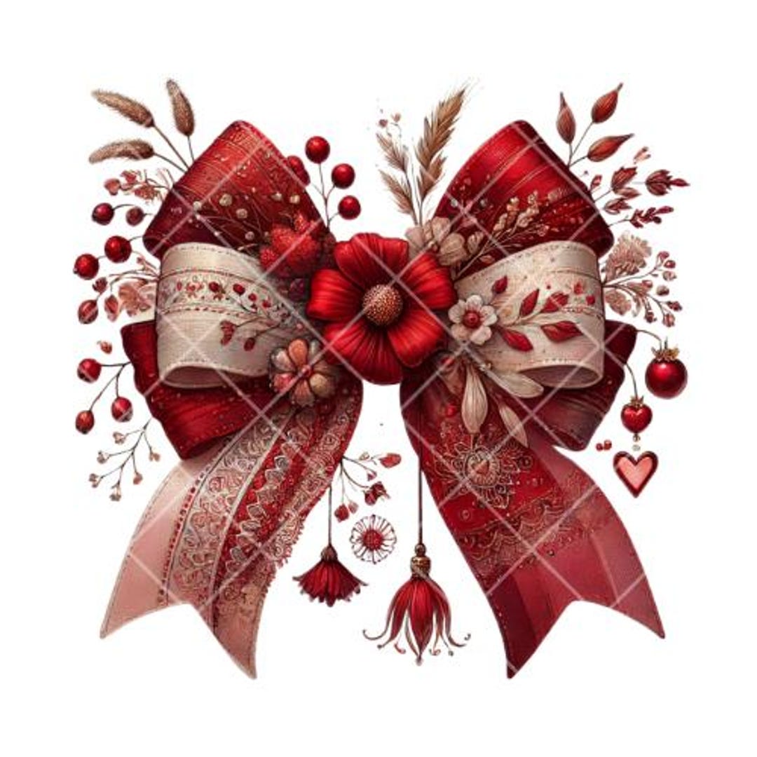 Coquette Bow PNG Bundle, Coquette Aesthetic, Elegant Boho Coquette Bow ...