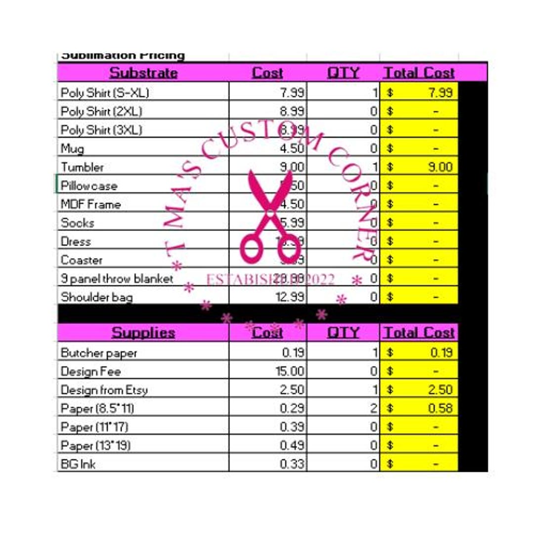 Craft Calculator - Etsy