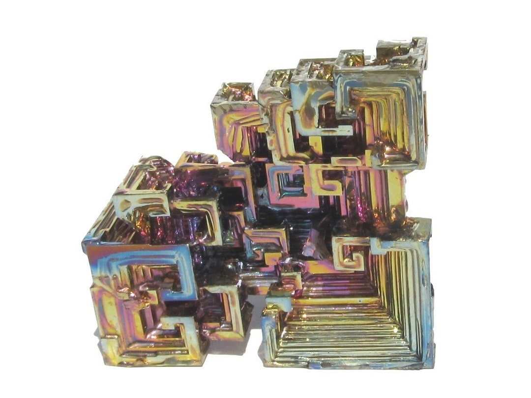 Bismuth Crystal Bismuth Skeleton Crystal Iridescent Iridescent 45g - Etsy