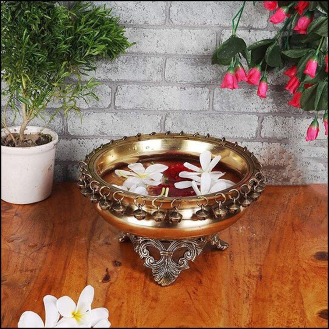 Handmade Decorative Brass Urli Bowl for Flowers and Candles - Etsy