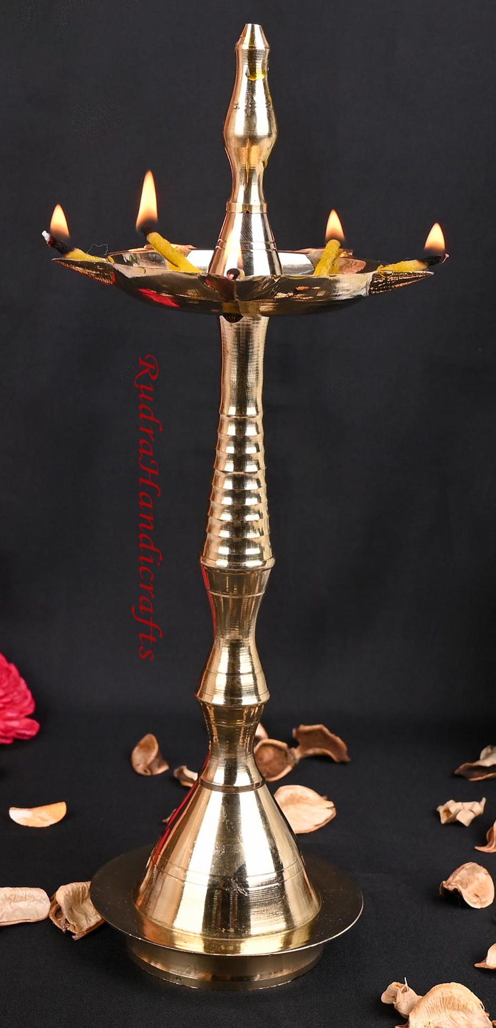 Brass Traditional Kerala Oil/ghee Diya, Deepak, Lamp|diya for Home ...