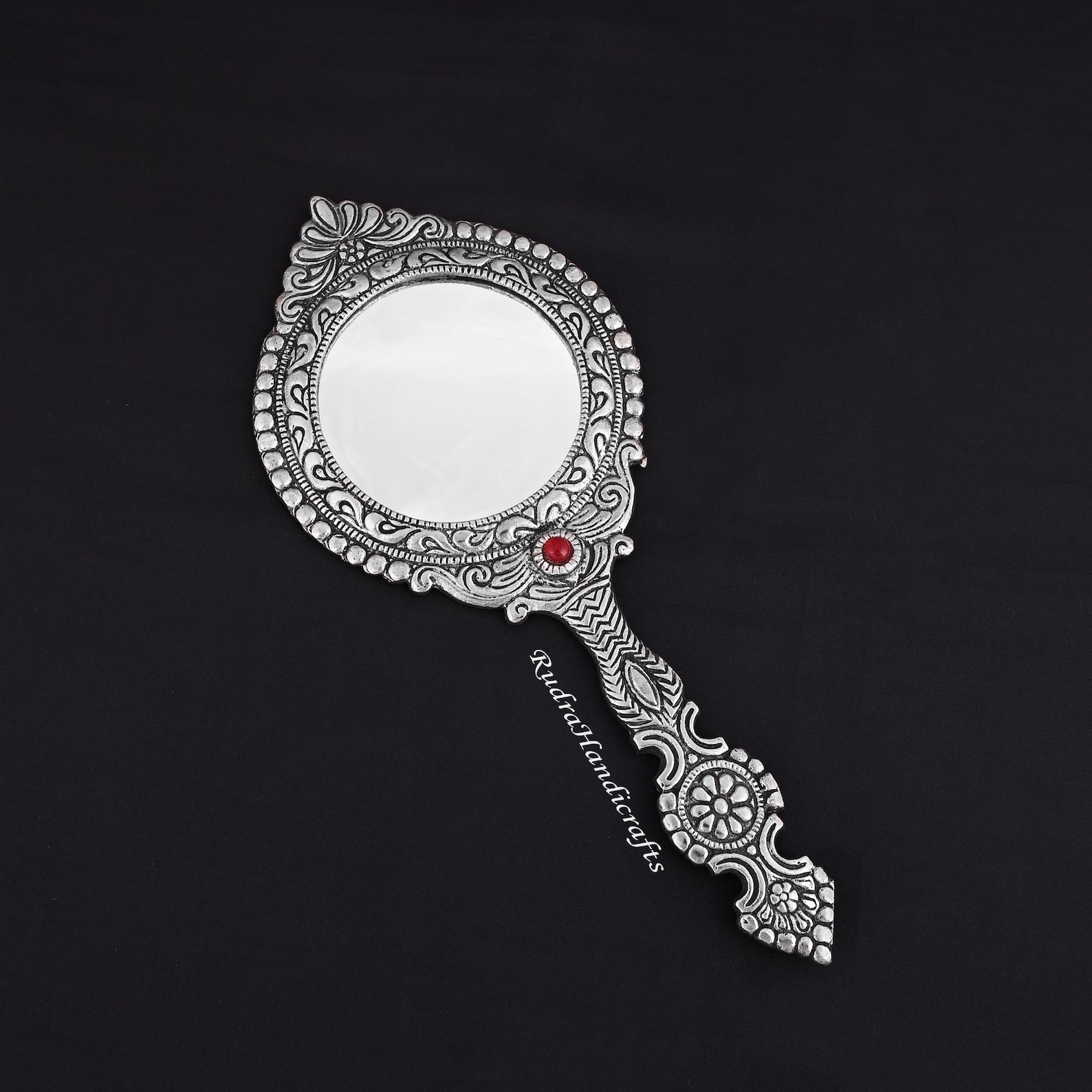 Vintage Style Round Shape Hand Mirror for Makeup /traditional Design ...