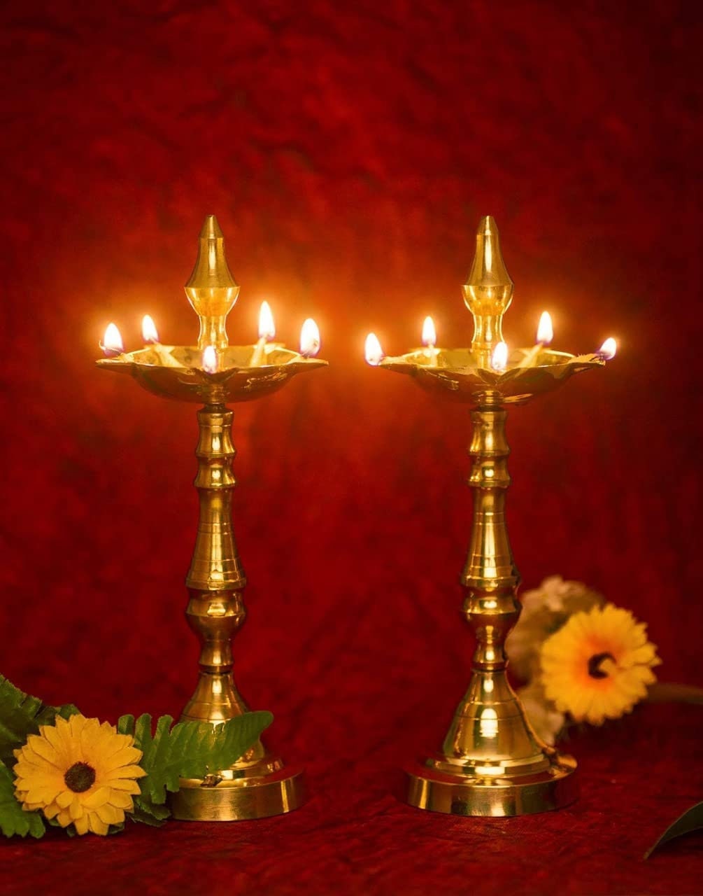 Brass Traditional Kerala Oil/ghee Diya Deepak Lampdiya for - Etsy