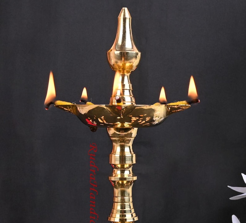 Brass Traditional Kerala Oil/ghee Diya, Deepak, Lamp|diya for Home ...
