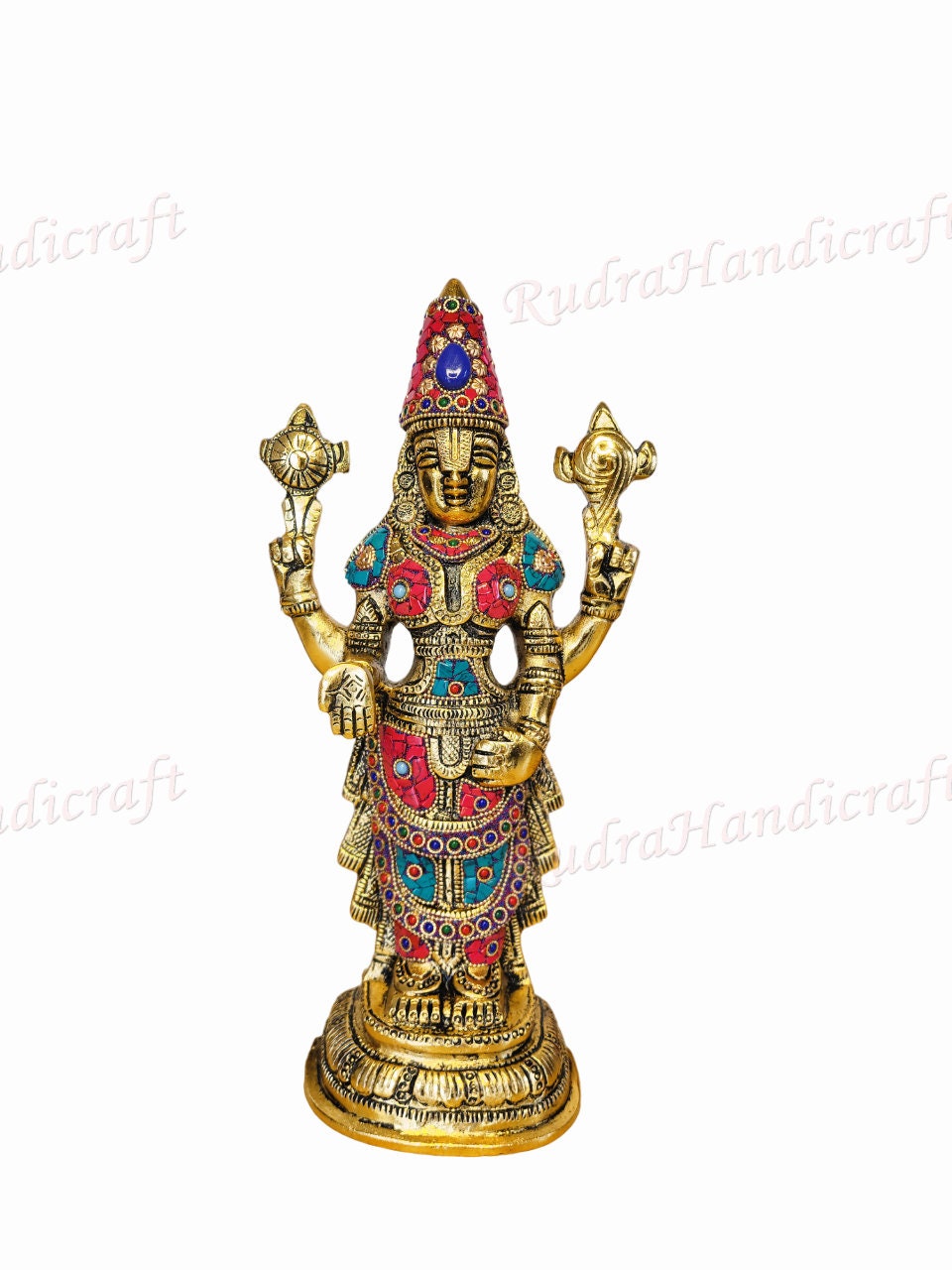 Tirupati Balaji Idol Murti Figurine for Pooja Mandir, Living Room ...