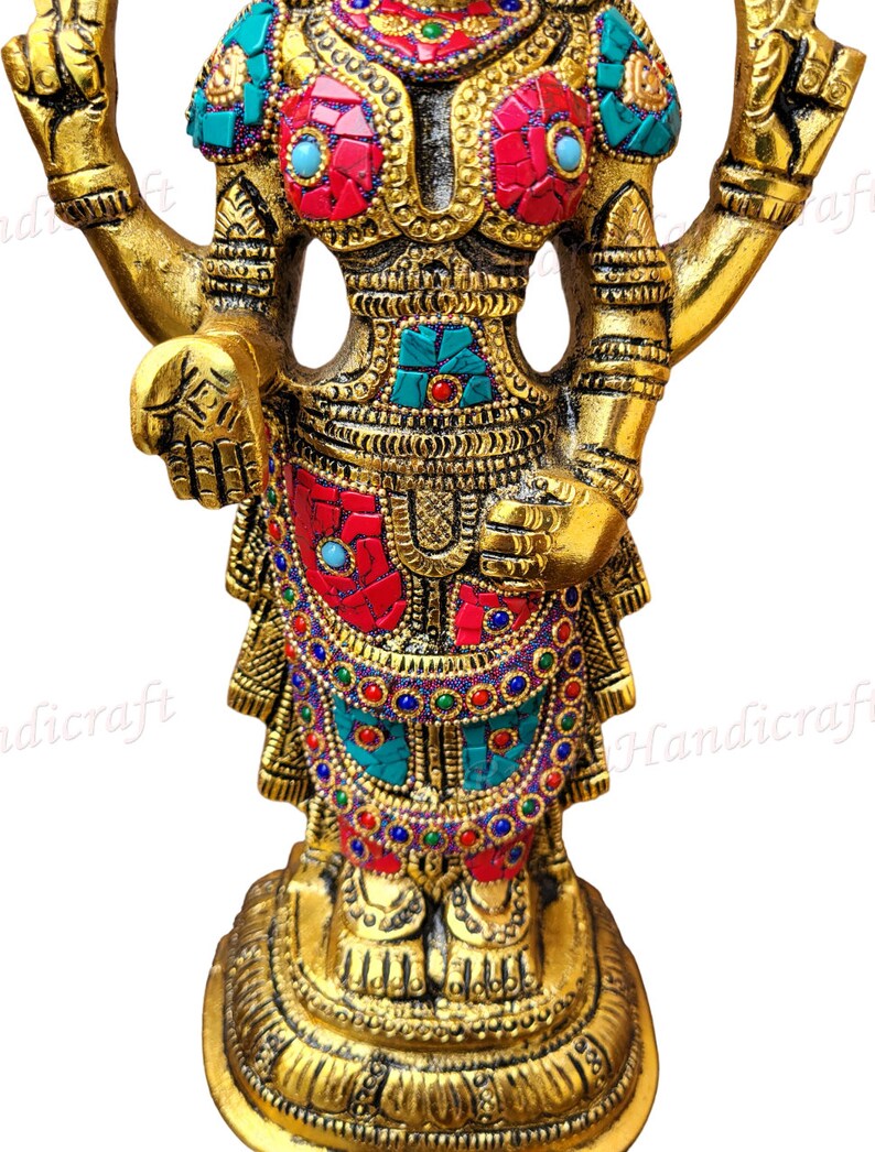 Tirupati Balaji Idol Murti Figurine for Pooja Mandir, Living Room ...
