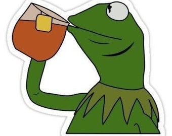 Kermit Tea Sticker - Etsy