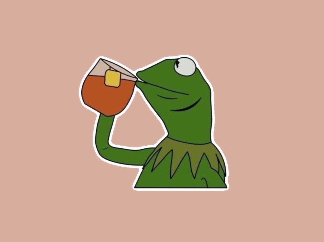 Kermit Tea Sticker - Etsy