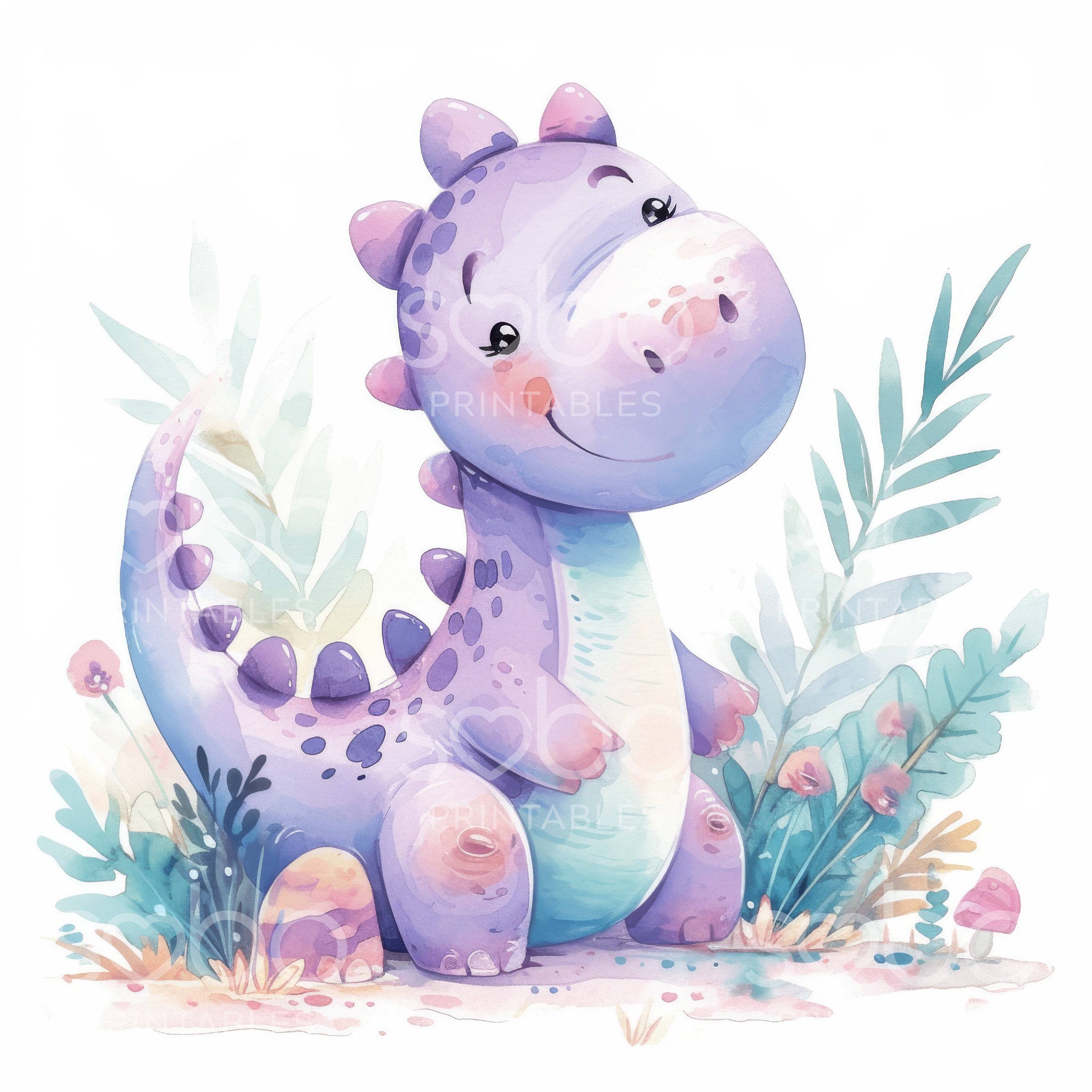 17 Baby Dinosaurs Clipart, Cartoon Dinosaur, High Quality JPG, Junk ...