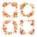 25 Gold Foil Autumn Frames Clipart, Gold Frame Border, High Quality ...