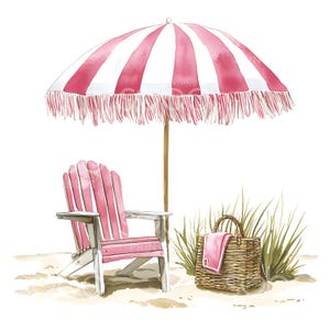 25 Colourful Beach Umbrella Clipart, Summer Beach, High Quality Jpgs ...