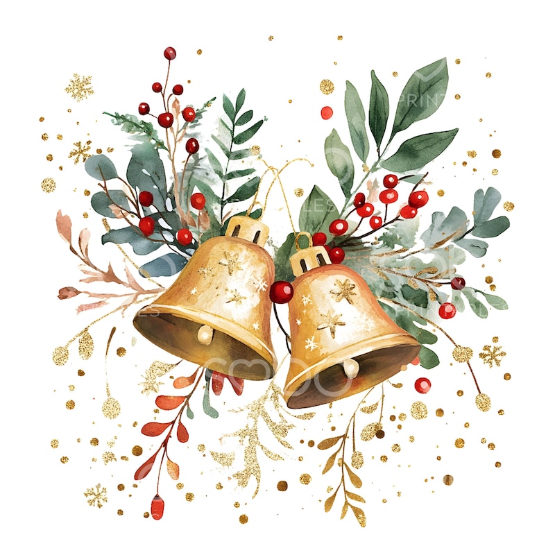 Christmas Paper Bells Foil - Etsy UK