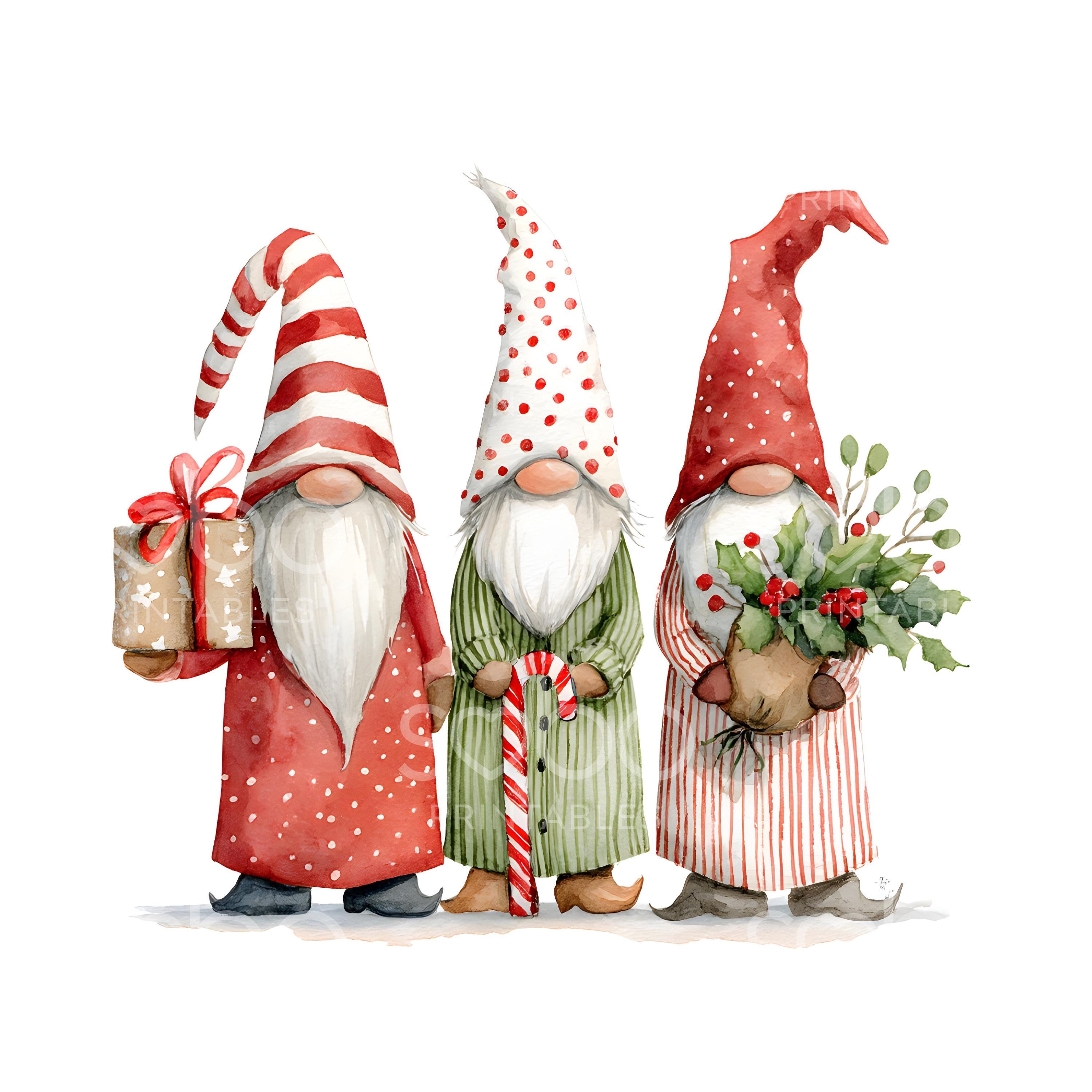 26 Christmas Gnomes Clipart, Xmas Gnome, Cute Christmas Clipart ...