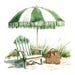 25 Colourful Beach Umbrella Clipart, Summer Beach, High Quality Jpgs ...