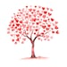 20 Valentine Day Heart Tree Clipart, Love Hearts Tree, Valentine ...