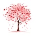 20 Valentine Day Heart Tree Clipart, Love Hearts Tree, Valentine ...